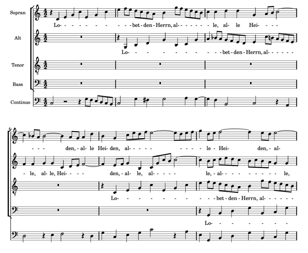 BACH'S 'LOBET DEN HERRN'